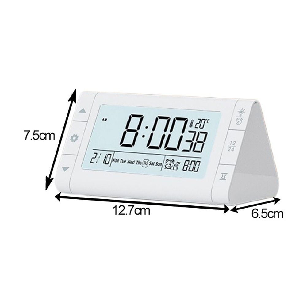 BCLONG Bedside Alarm Clock with Triple Alarm,Snooze,Night Light ...