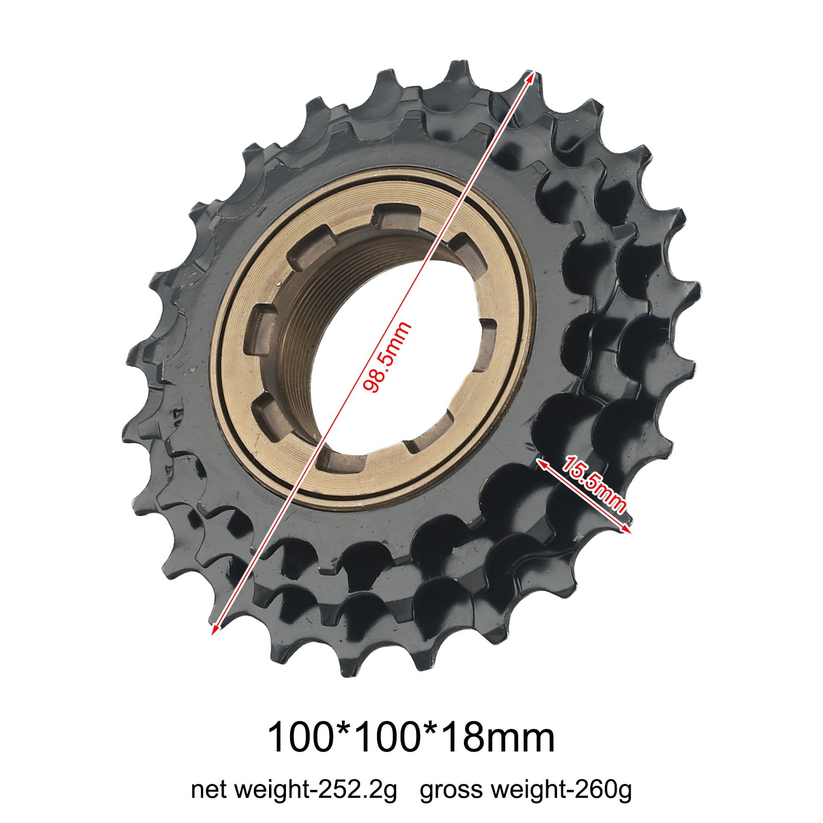 BCLONG Bicycle Bike Freewheel Sprocket Gear Single Speed 118-21-24T and ...