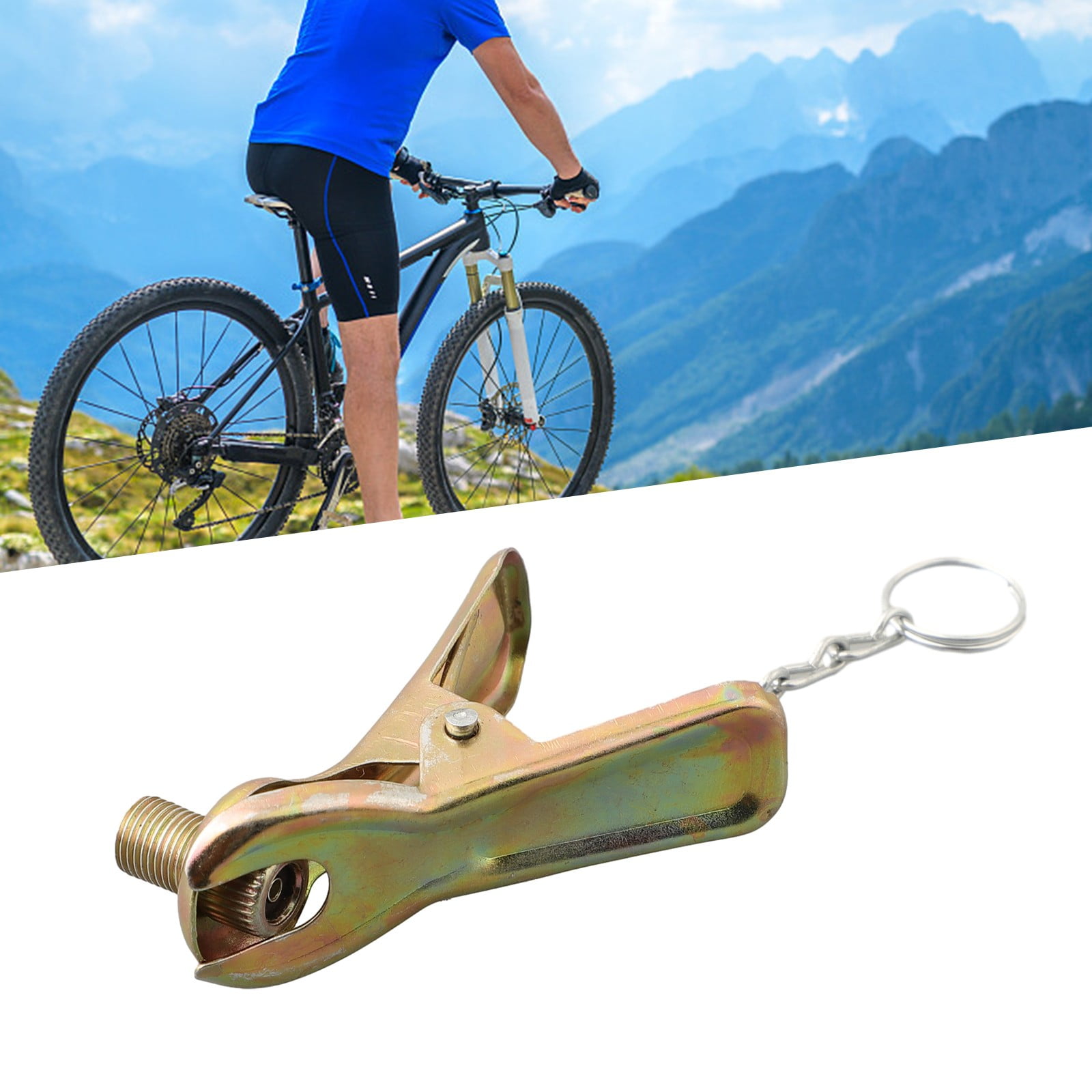 BCLONG Bicycle Pump Valve Adapter Conversion Clip AV To Woods Valve ...