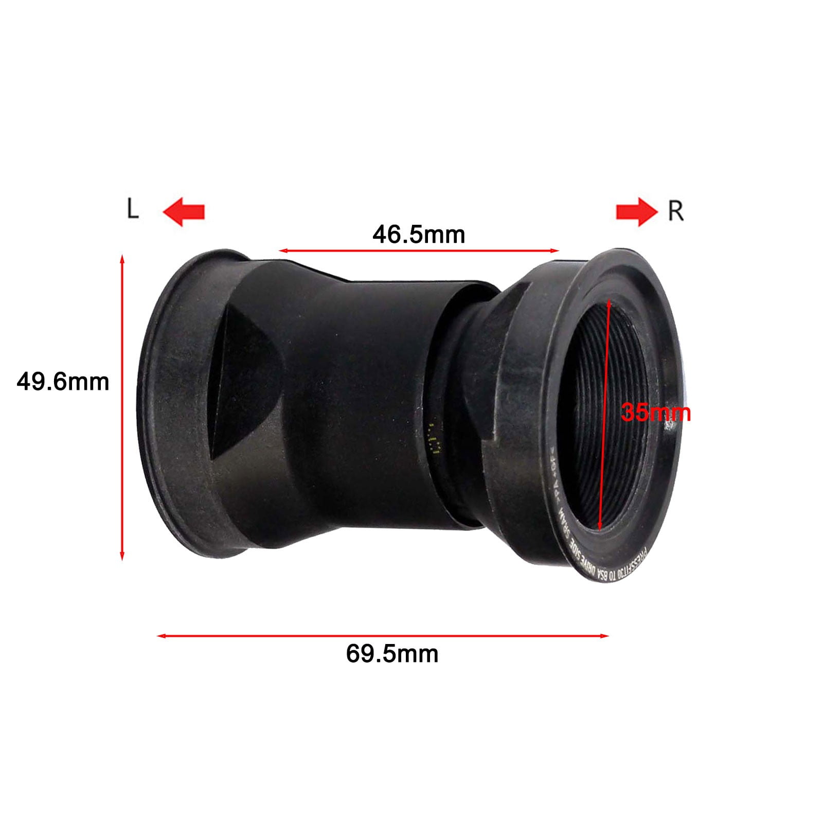 BCLONG Bike Bottom Bracket Adapter BB30 PF30 to BSA for Sram 46 To 24mm Bicycle Parts - Walmart.com