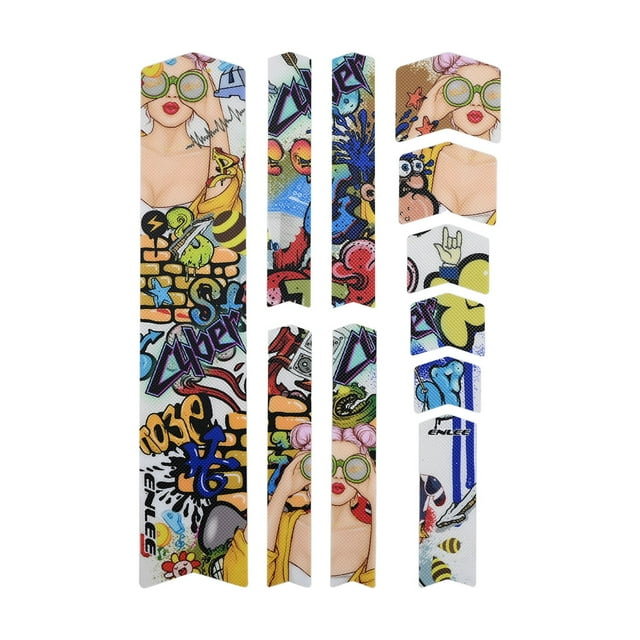 BCLONG Bike Frame Protection Tape, Reflective Film Stickers Anti ...