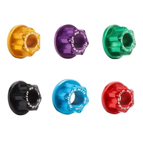 Hims 1 Set Bike Nuts Wheel Axle Nut and Safety Hanger Kit Bike Steel ...