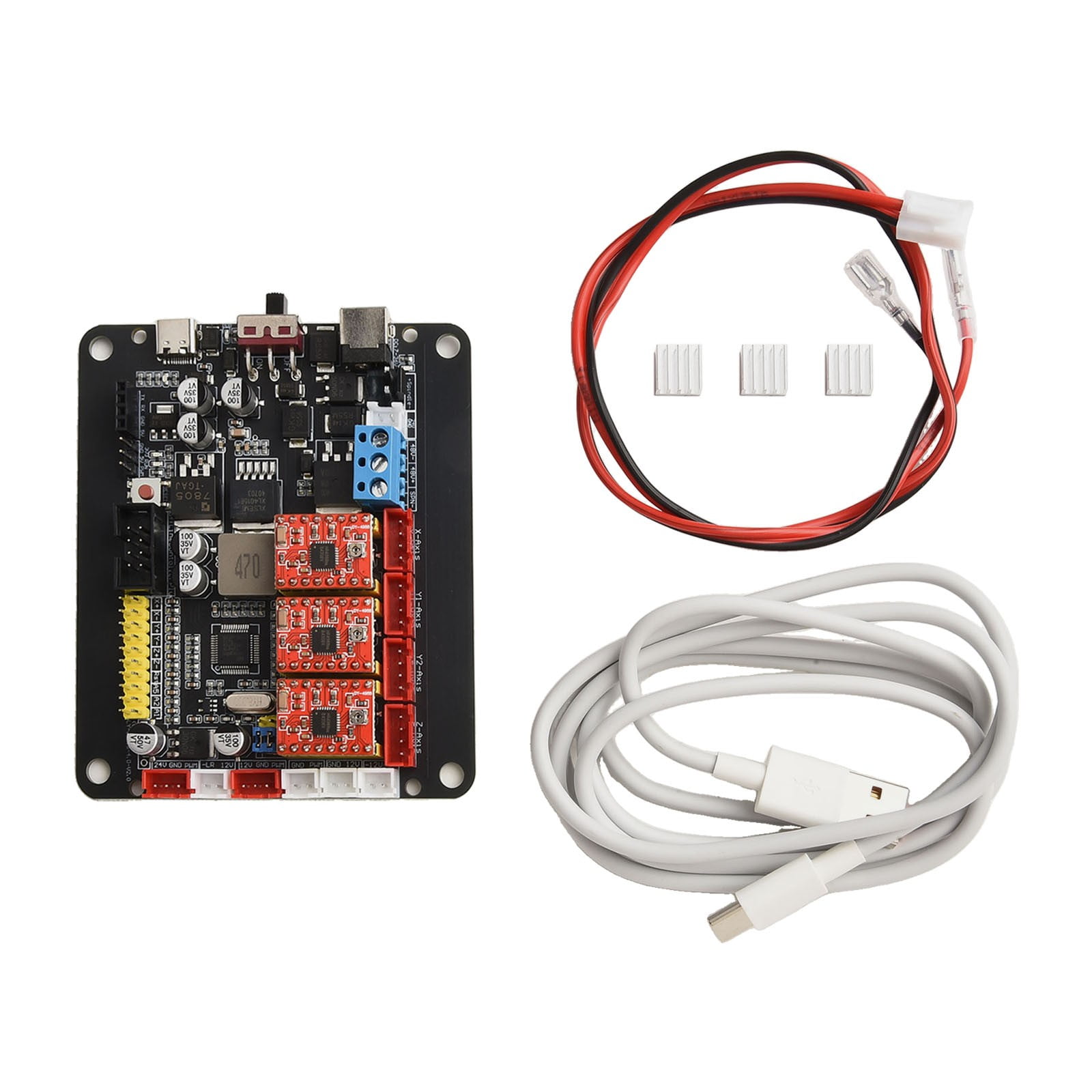 BCLONG CNC GRBL 1.1 Controller Board X/Y/Z Stepper Motor Double Yaxis - Walmart.com