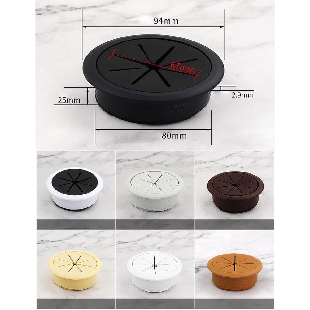 BCLONG Cable Hole Cover Table Desk Cable Tidy Wire Hole Cover Cap Multi ...