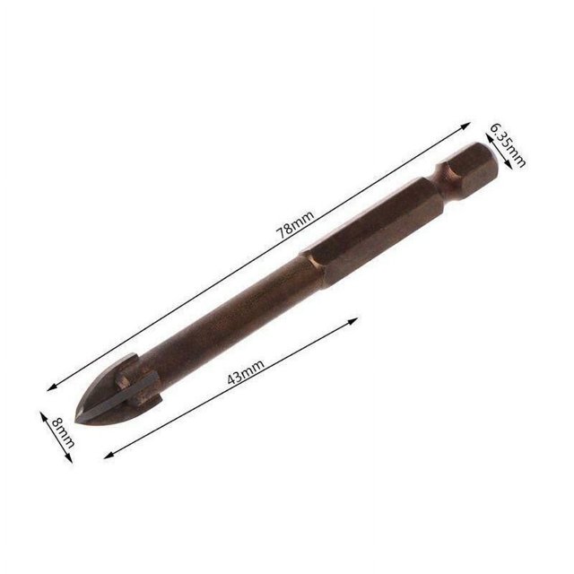 BCLONG Carbide Point Spear Head Drill Bit With 4 Cutting Edge For ...