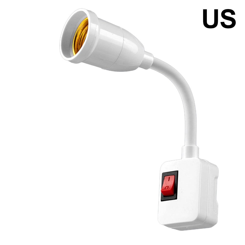 BCLONG E27 Socket Lamp Bulb Holder with Switch Light Socket LED Table ...