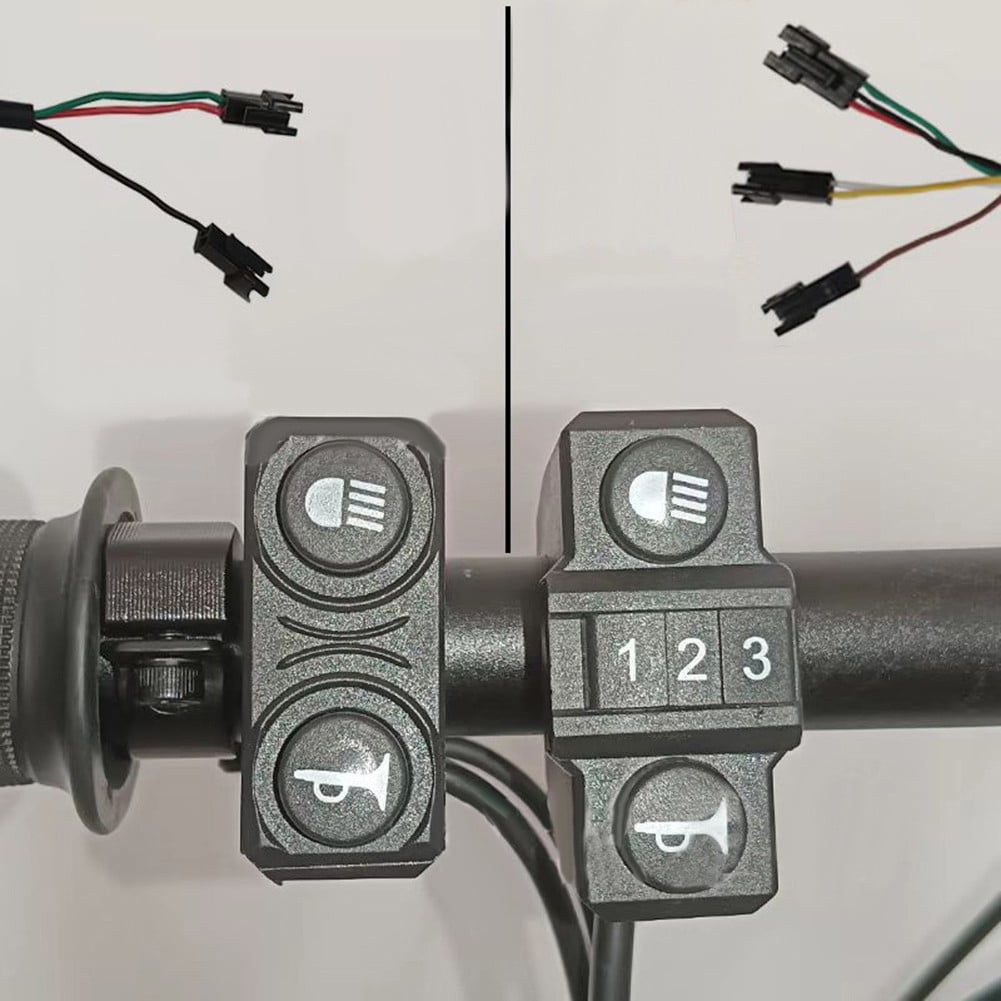 BCLONG Electric Bicycle Light Switch E-bike 2/3 in1 Intelligent Controller - Walmart.com