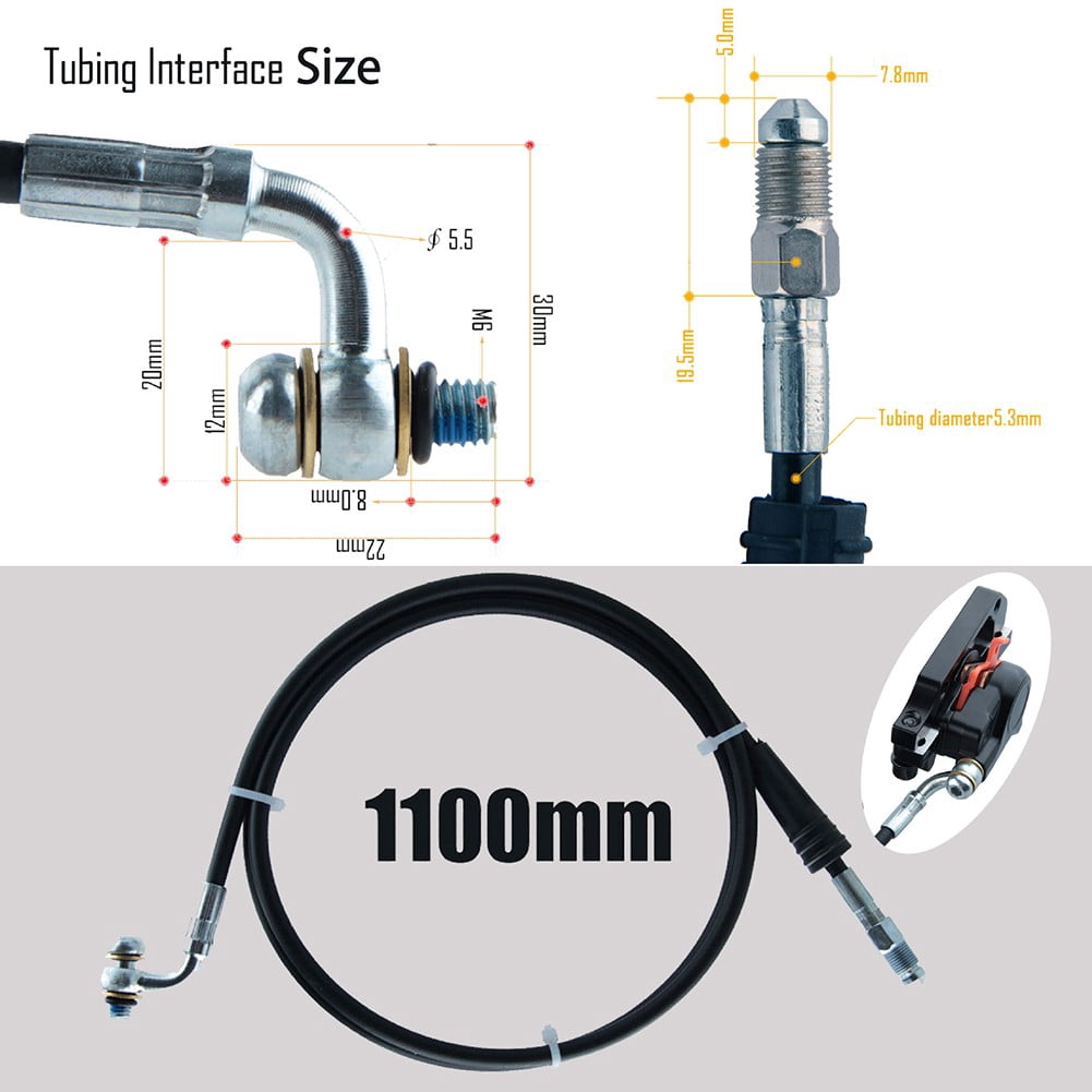 BCLONG Electric Bike Hydraulic Brake tube hydraulic pipe Electric ...