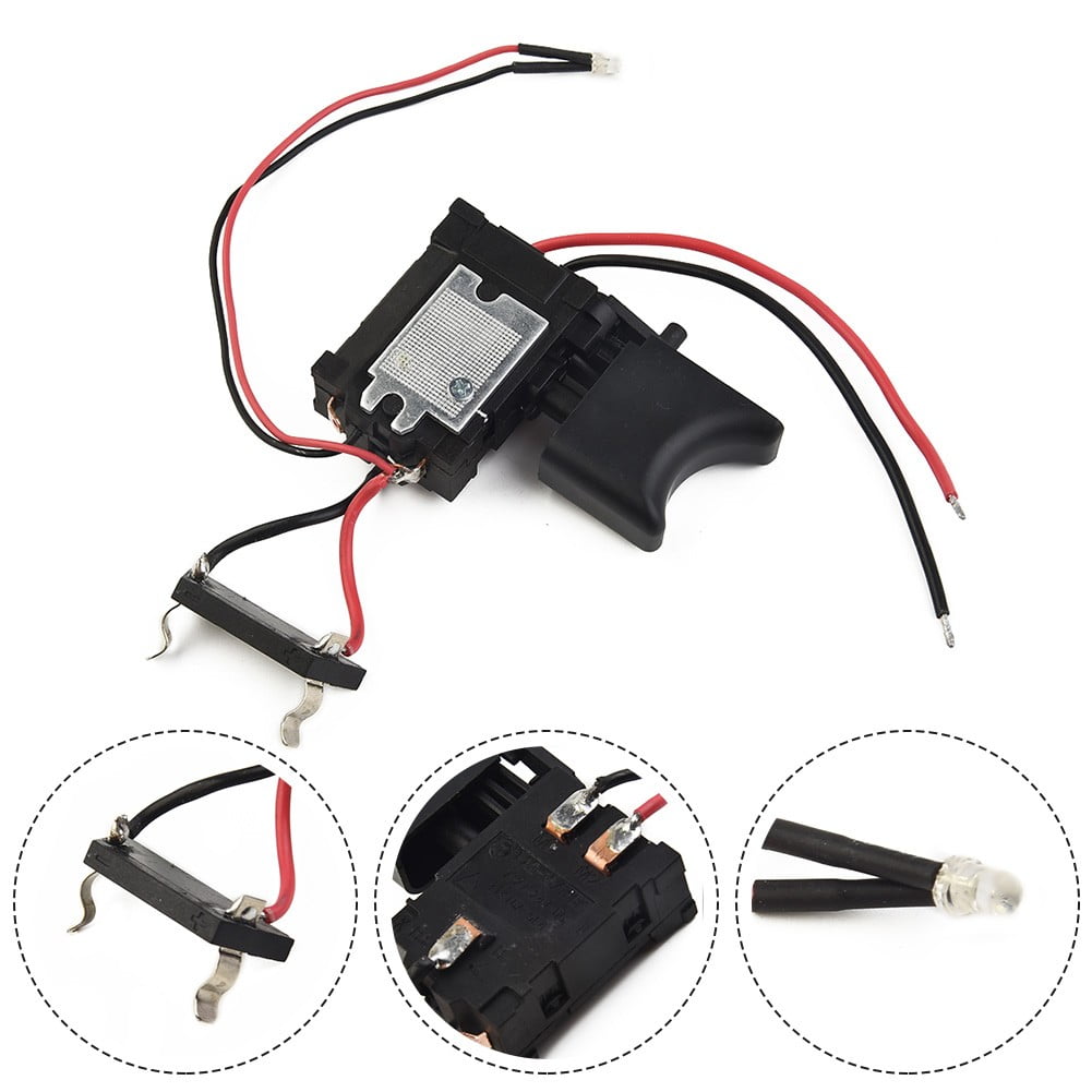 BCLONG Electric Cordless Drill Trigger Switch 16A 7.2V-24V Push Button ...