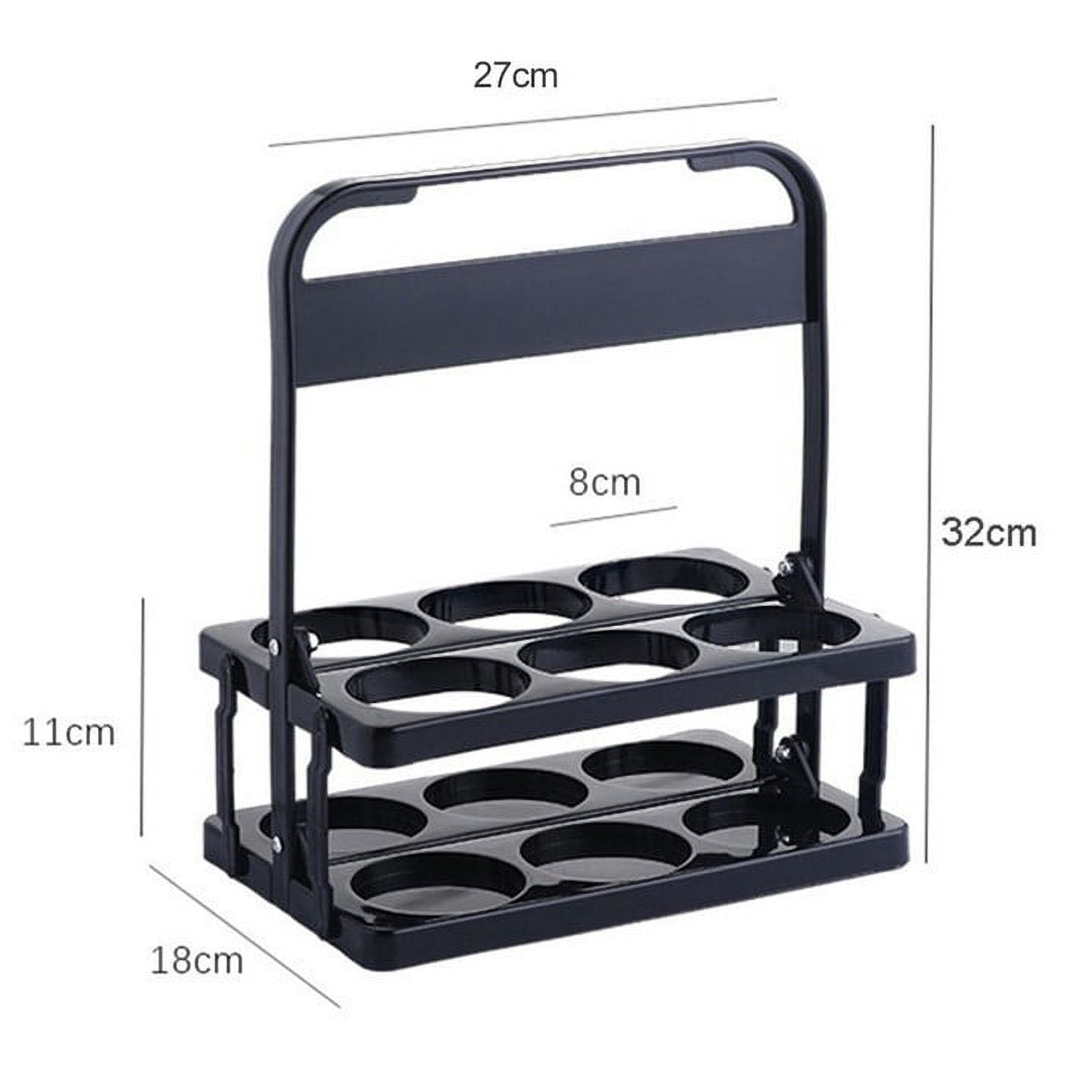 BCLONG Foldable Beer Rack Reusable 6 Pack Beer Bottle Carrier Basket ...