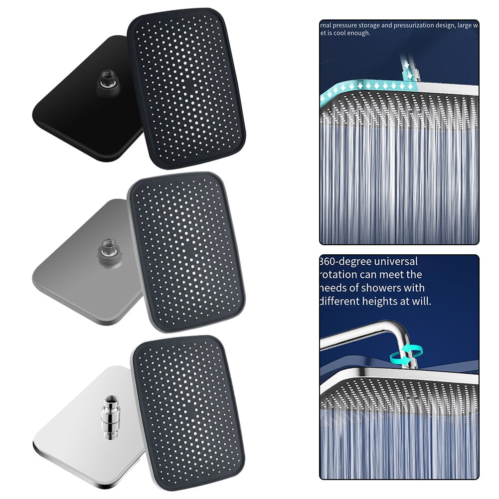 BCLONG High Pressure Ceiling Mount Bath Top Spray Shower head For 360 ...