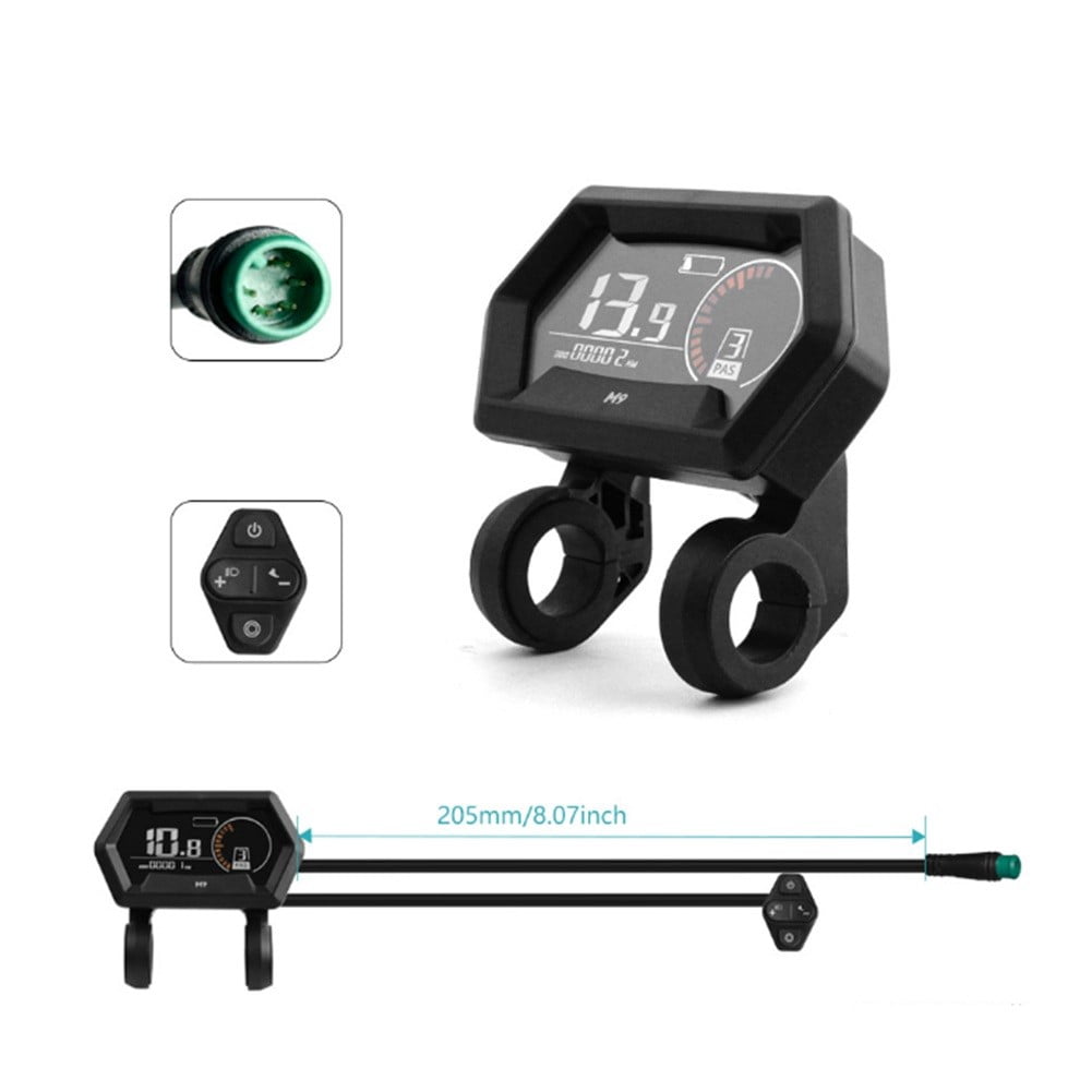 BCLONG LCD M9 Color Screen Monitor Big Screen Display For Electric Bike ...