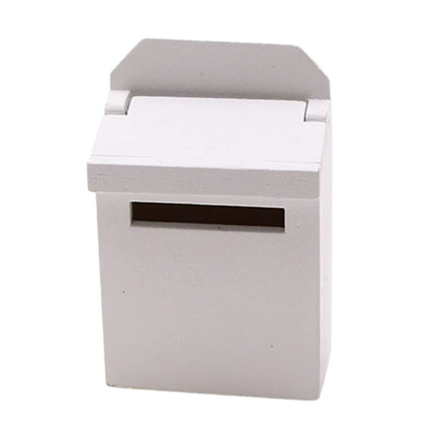 BCLONG Miniature Blank Mail Box House Mini Mail Box Miniature Wooden ...
