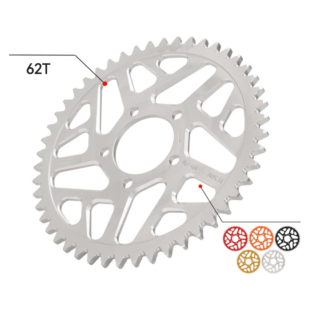 BCLONG Motorcycle Chain Sprocket Dirt Bike Sprocket 62T for Surron for ...