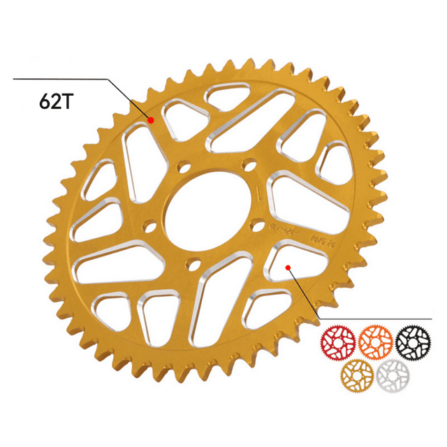 BCLONG Motorcycle Chain Sprocket Dirt Bike Sprocket 62T for Surron for Light Bee X/S - Walmart.com