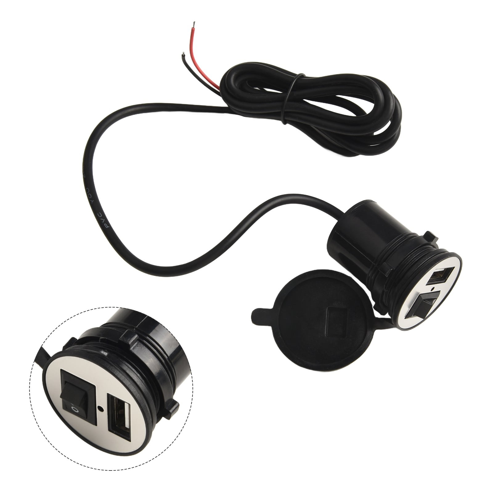 BCLONG Motorcycle Electric Vehicle Mobile Phone Charger USB Waterproof ...