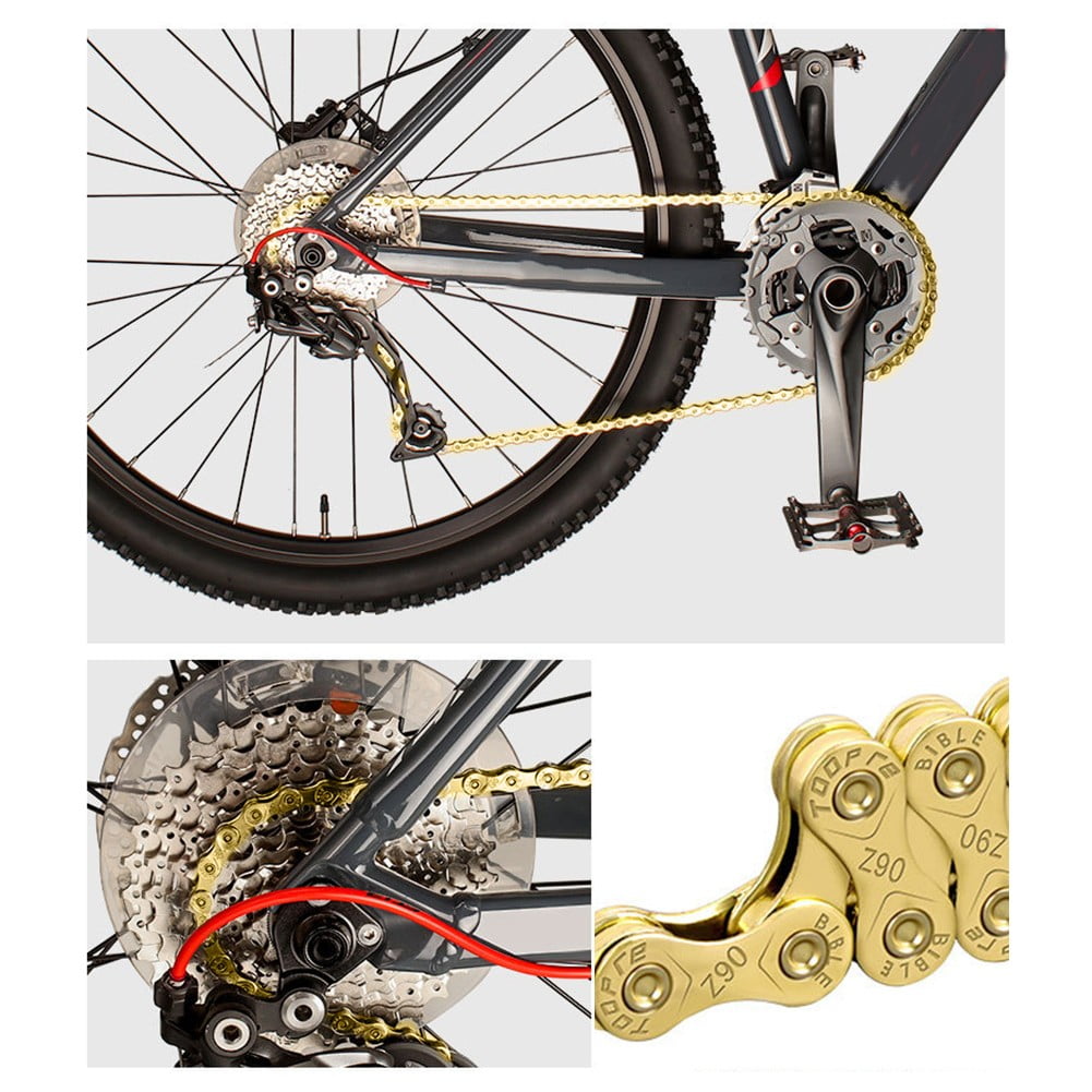 BCLONG Mountain bike road bike chain 8 9 10 11 12 speed plating chain ...