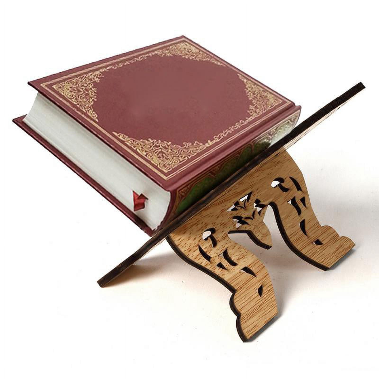 BCLONG Plywood Kuran Quran Koran Holy Book Stand Holder Wooden Eid al ...