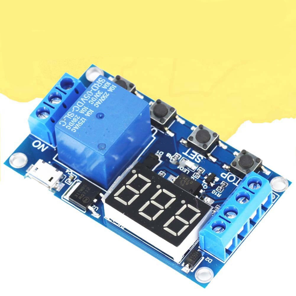 BCLONG Relay module Delay power off Trigger delay Cycle timing circuit switch - Walmart.com