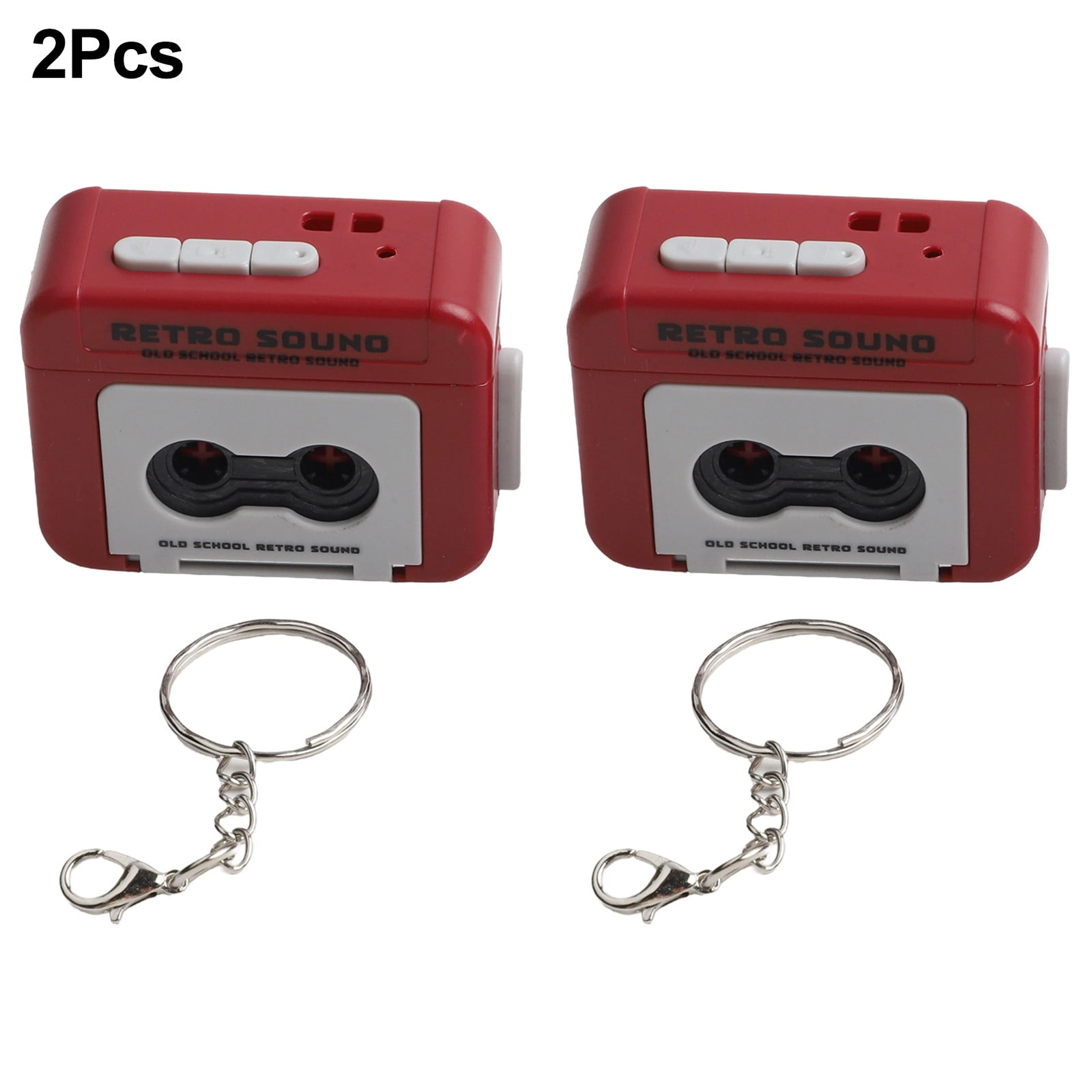 BCLONG Retro Mini Tape Recorder Keychain: Record 15s & Enjoy 3 Songs On ...