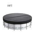 BCLONG Round Pool Cover Solar Covers For Above Ground Foldable Outdoor ...