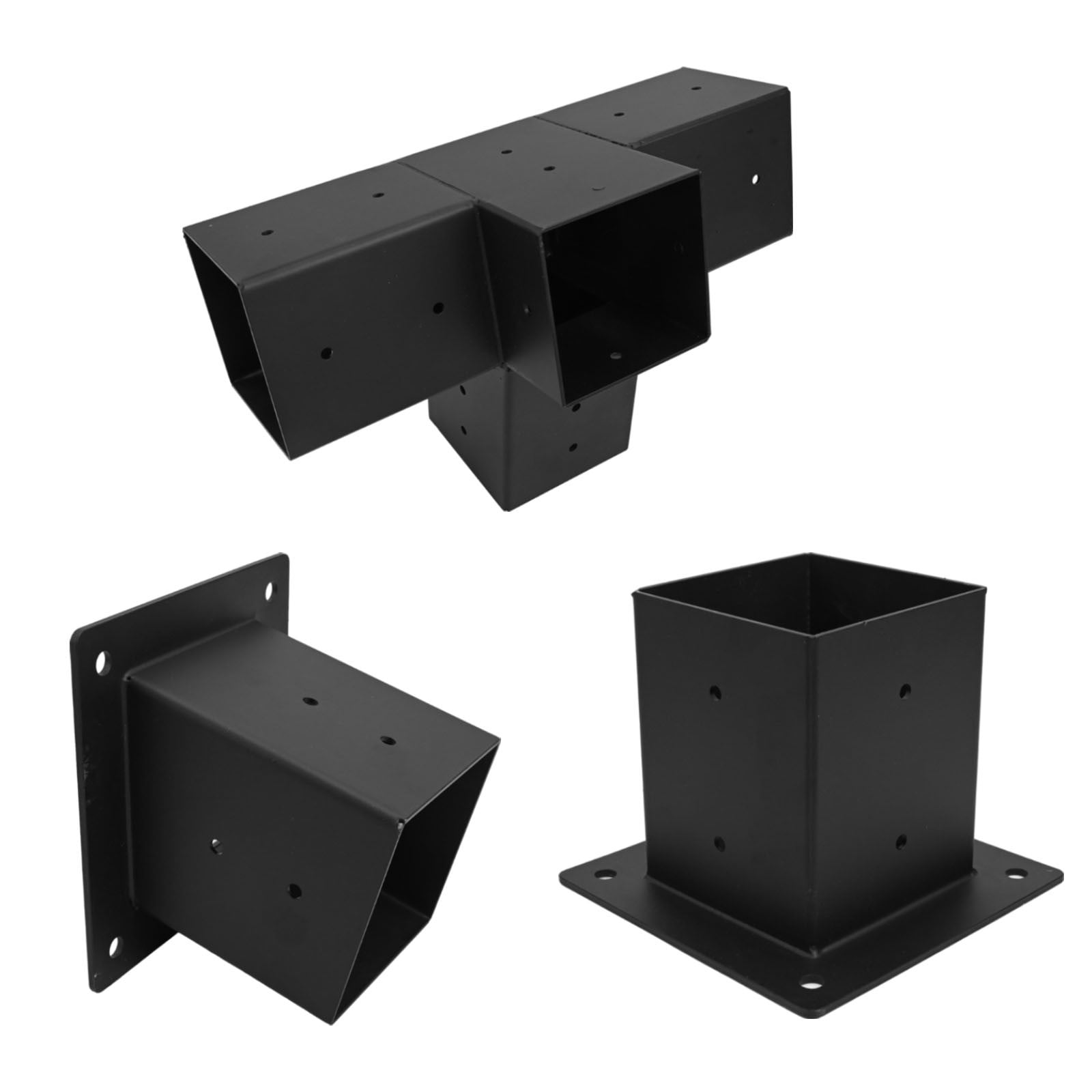 BCLONG Slanted Roof Pergola Brackets Wall Mount with Hardware for 4x4 ...