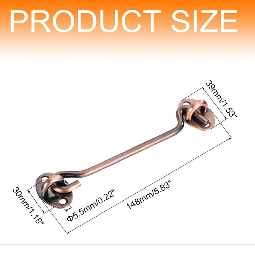 BCLONG Stainless Steel Hook Eye Latch Barn Door Lock For Cabin Hook ...