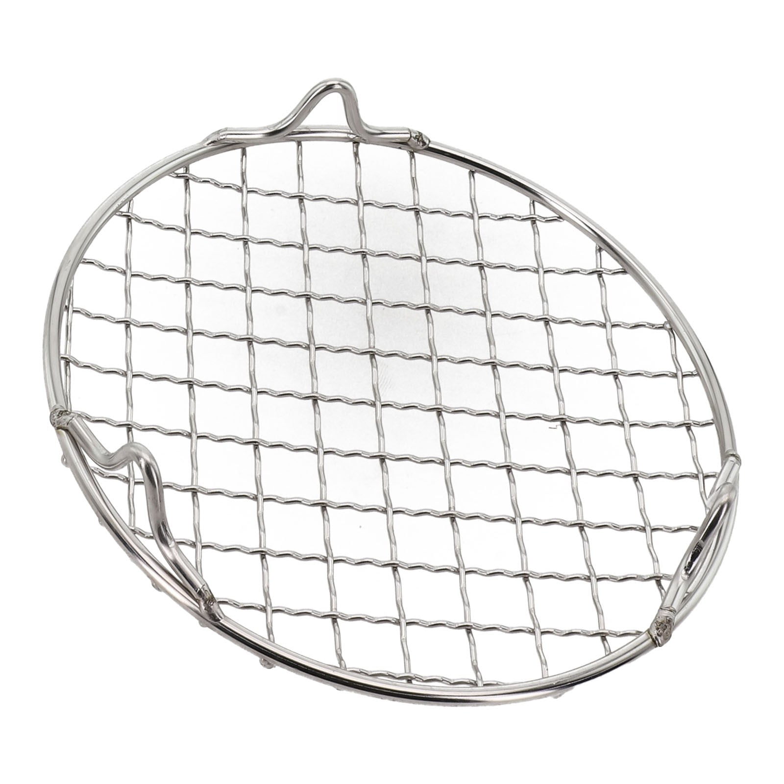 BCLONG Stainless Steel Round Grid Net Barbecue Net Baking Tray BBQ Grid ...