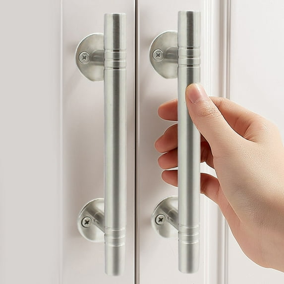 BCLONG Stainless steel adjustable handle Double iron door Simple handle ...