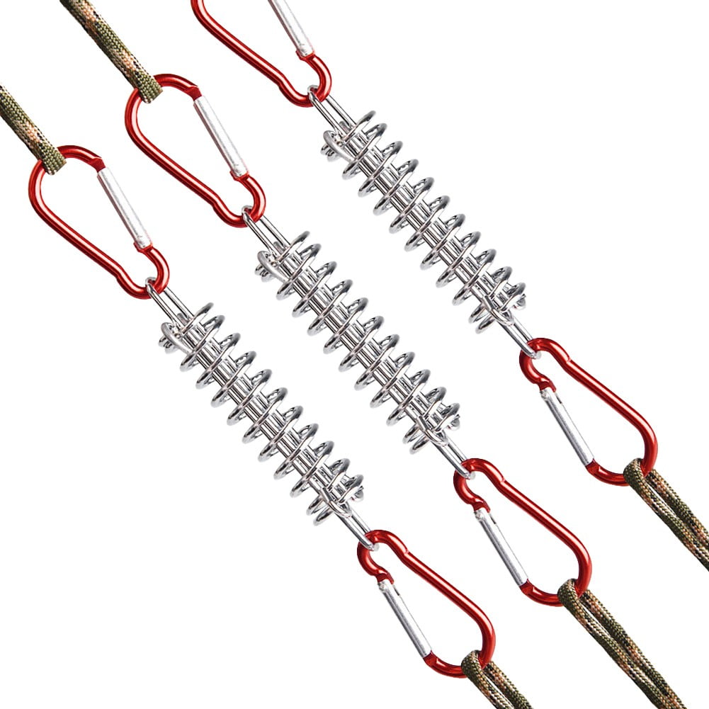 BCLONG Strong Wind Camping Tent Double-Ended Fixed Automatic Elastic ...