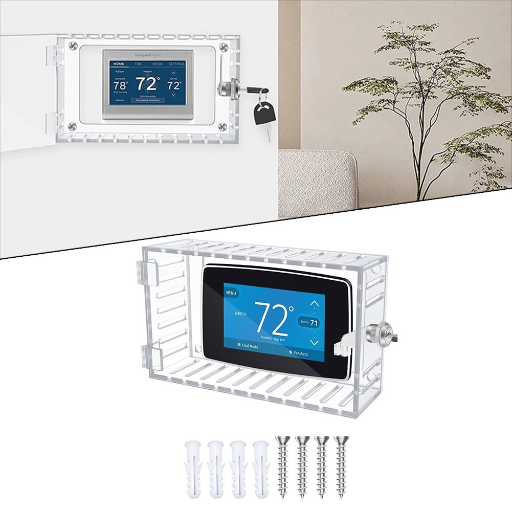 BCLONG Thermostat Thermostat Lock Box with Key Thermostat Protective ...