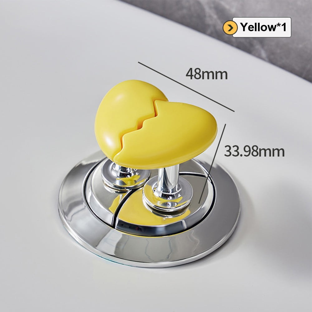 BCLONG Toilet Pull Button Aid Broken Heart Shaped Push Tool Lid Cover ...