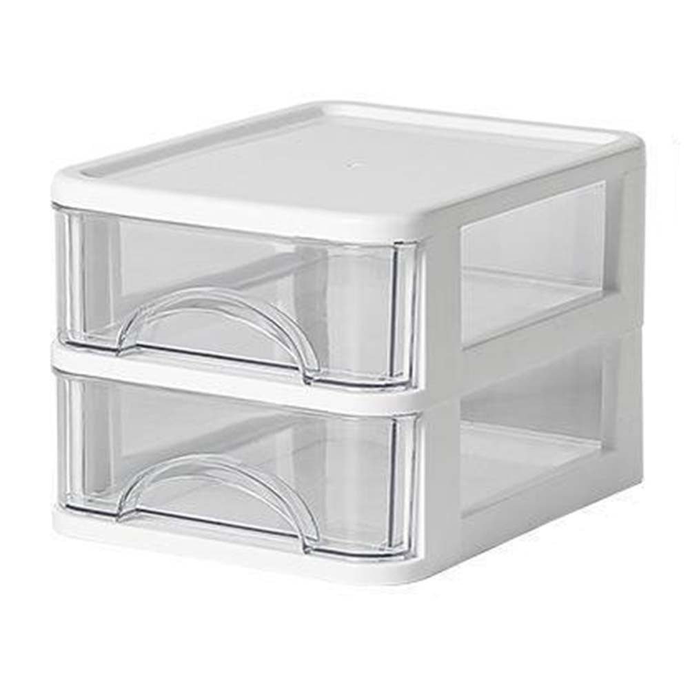 BCLONG Transparent Drawer Storage Pencil Box Desk Plastic Mini Bedroom ...