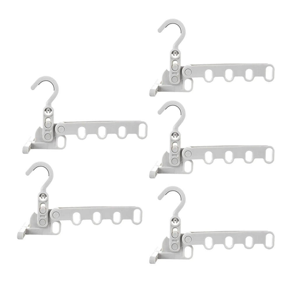 BCLONG Travel five-hole clothes hanger folding clothes hanger portable ...