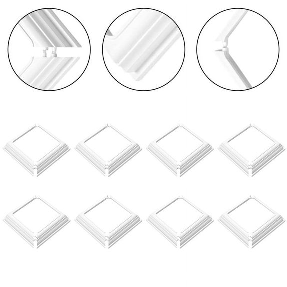 BCLONG Vinyl Column Skirt Column Base Cap Column Wrap for Porch Column ...
