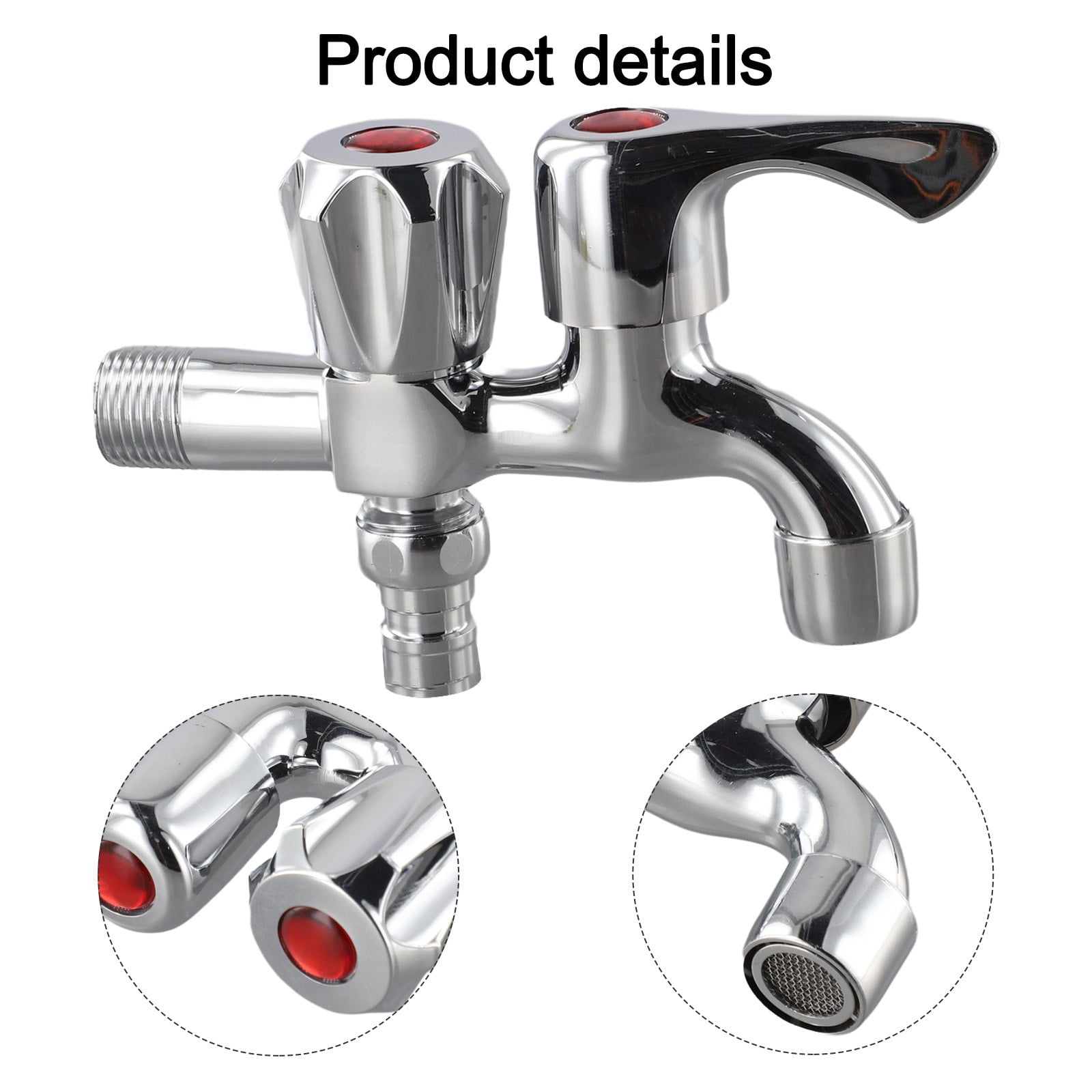 BCLONG Washing Machine Faucet Double Outlet Wash Basin Mop Pool ...