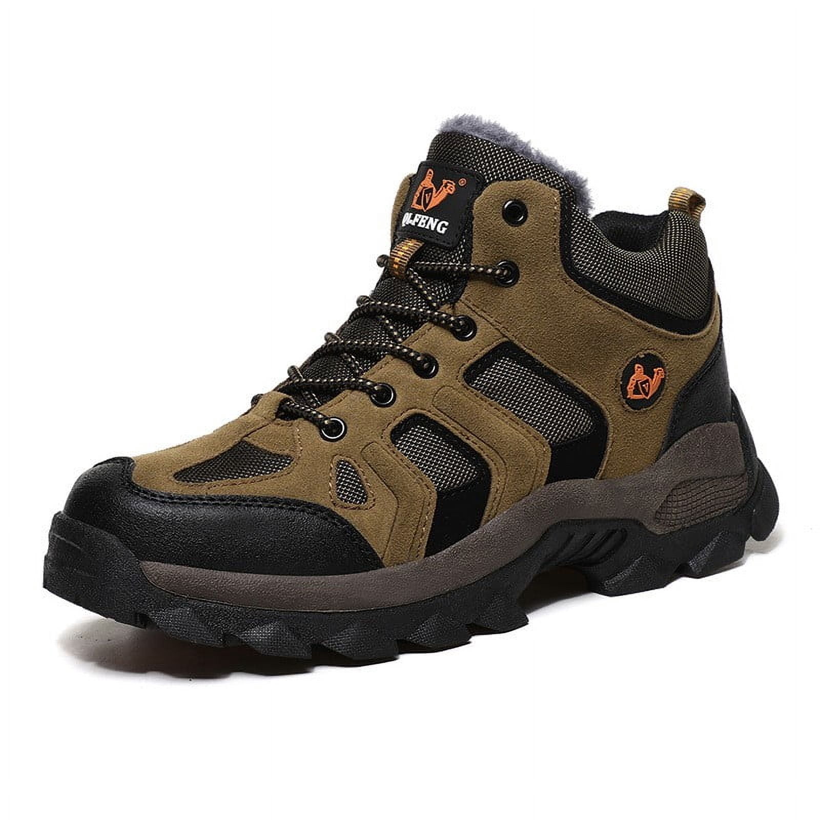 BCLONG Waterproof Hiking Boots Outdoor Warm Lined Camping Hiking Boots ...