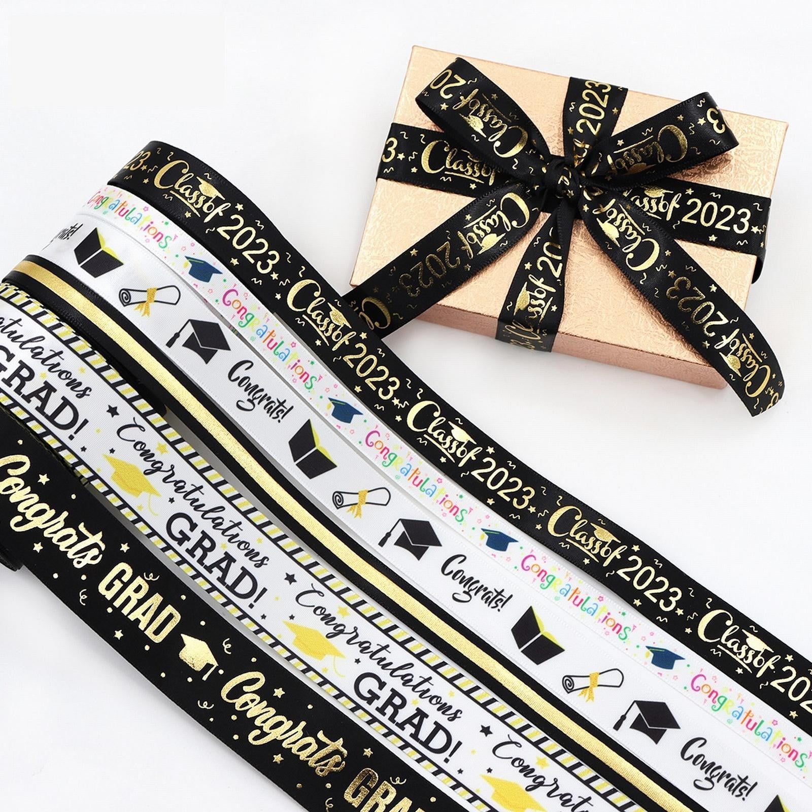 BCMMKLPP 2024 Graduation Ribbons For Wrapping Gifts Congratulations ...