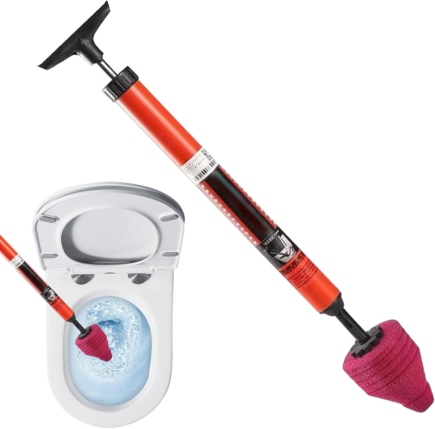 BCMMKLPP 2025 New Toilet Plunger, High Pressure Drain Clog Remover ...