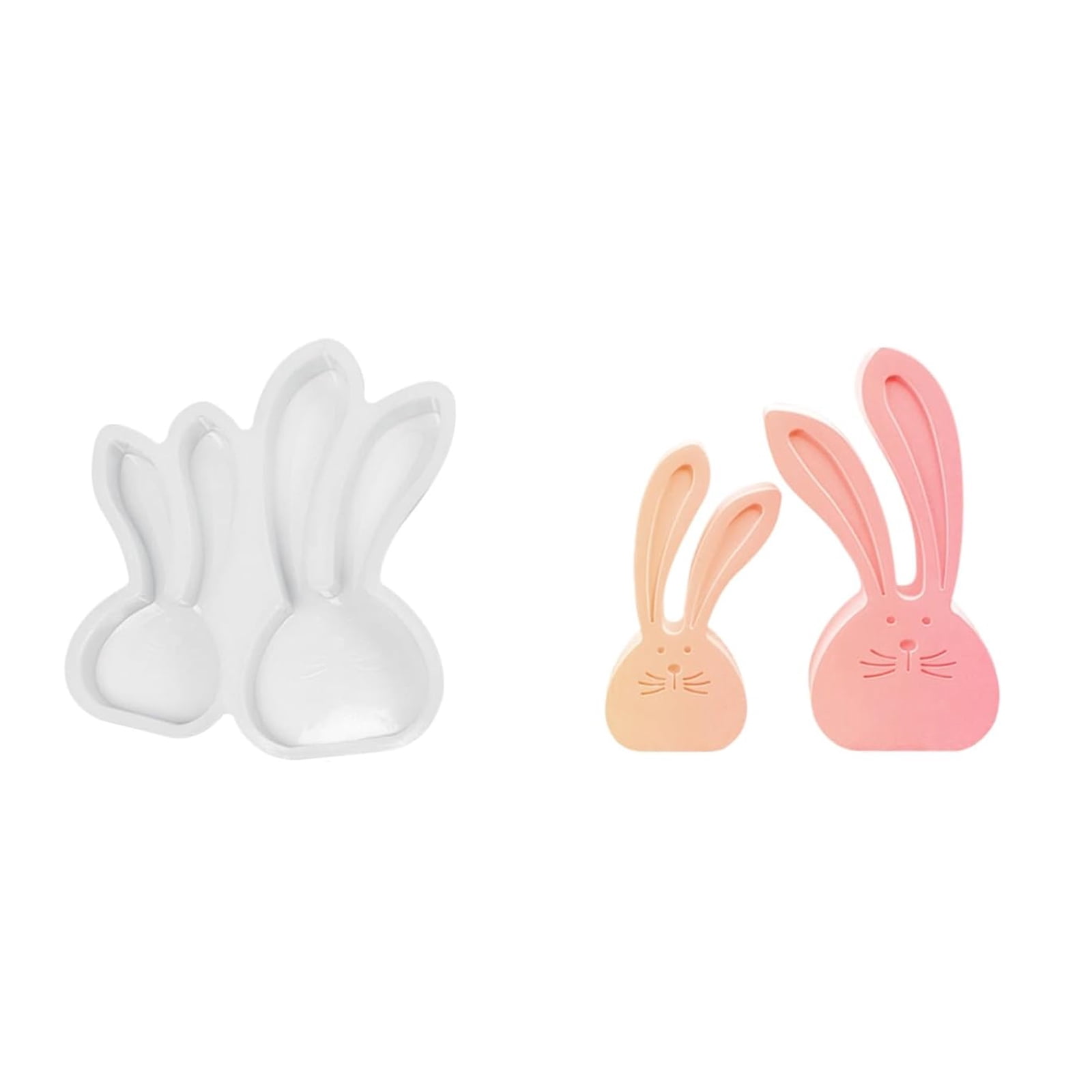 BCMMKLPP Easter Bunny Chocolate Silicone Mold, Silicone Rabbit Mold ...