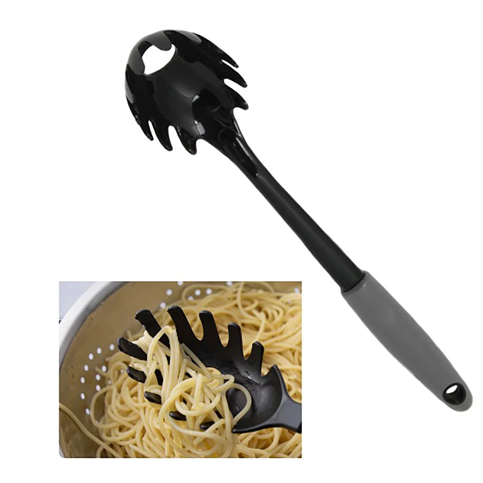 BCMMKLPP Spaghetti Spoon Pasta Fork, 12.2Inch Silicone Pasta Fork, High ...