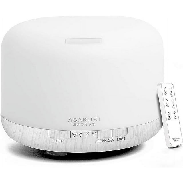 BCOOSS 500ml Essential Oil Diffuser with Remote Control , Aroma ...