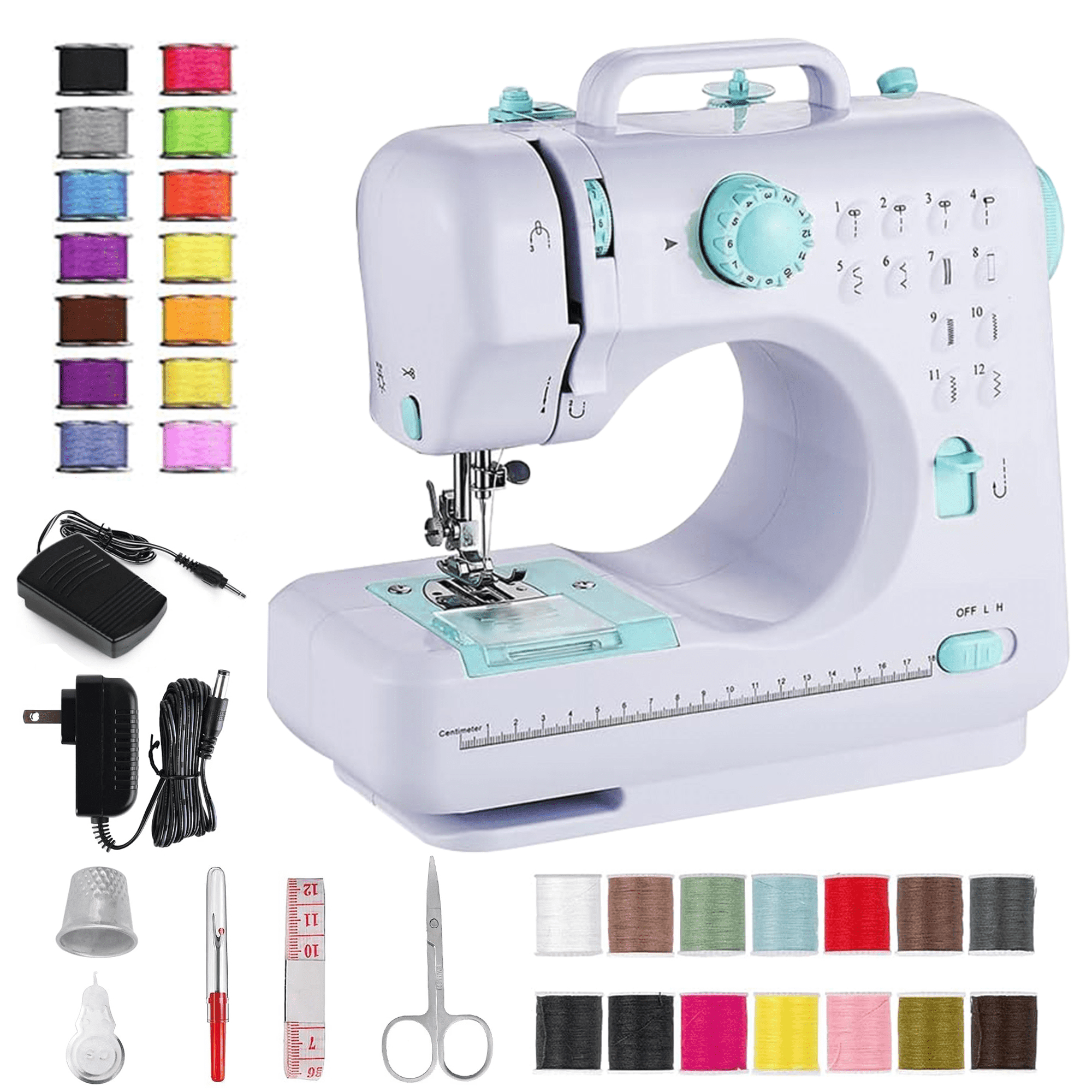 BCOOSS Heavy Duty Sewing Machine with 59 Stitch Applications 6 Included ...