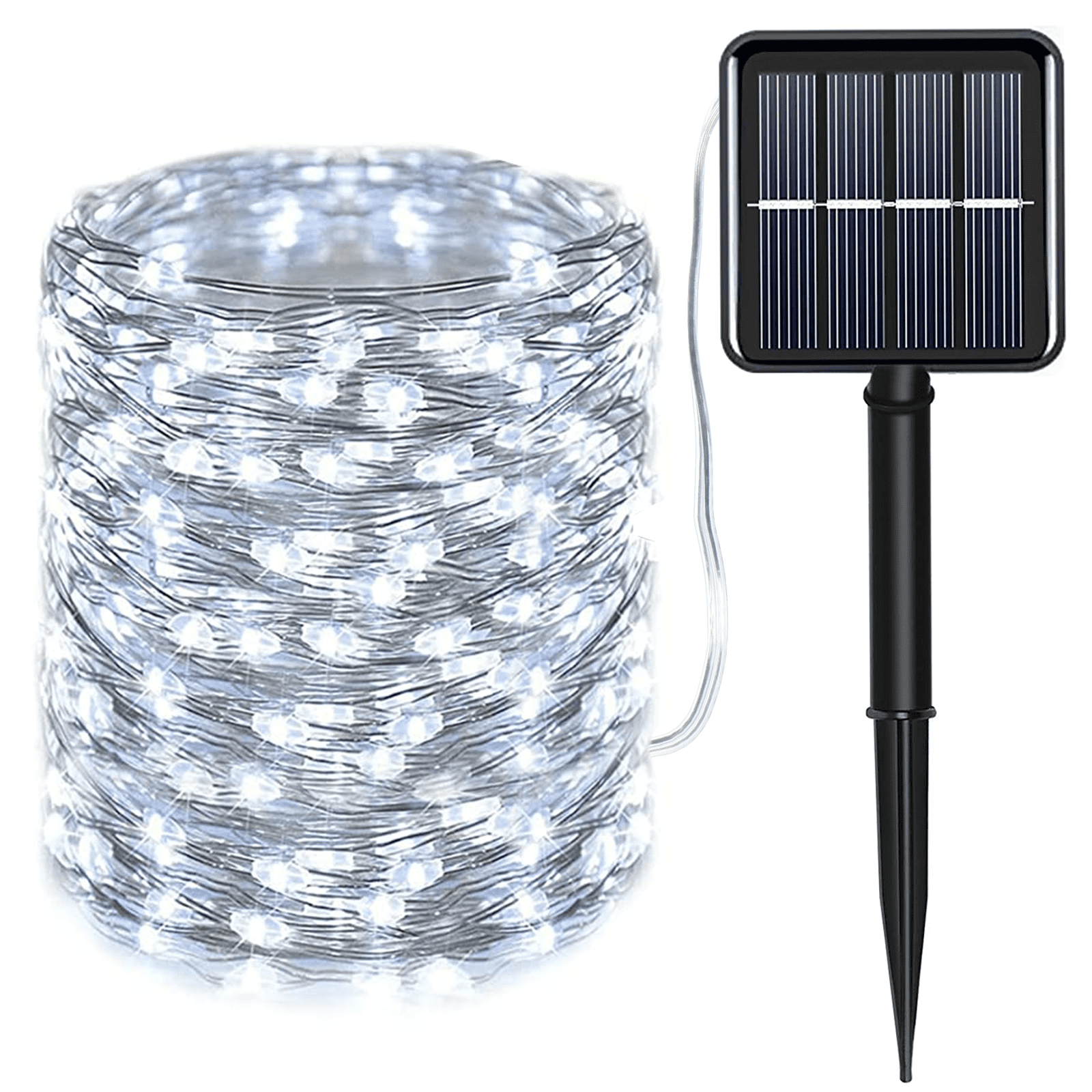 BCOOSS Solar Powered LED String Lights, Waterproof for Outdoor Patio ...