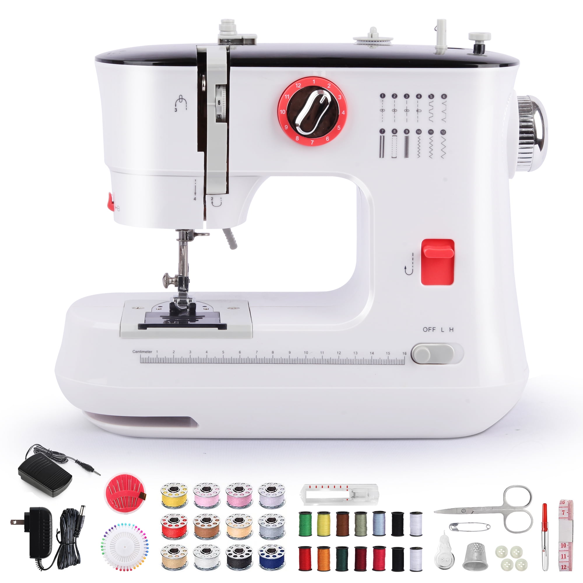 BCOOSS Home Mechanical Sewing Machine for Beginners, Electric Portable ...