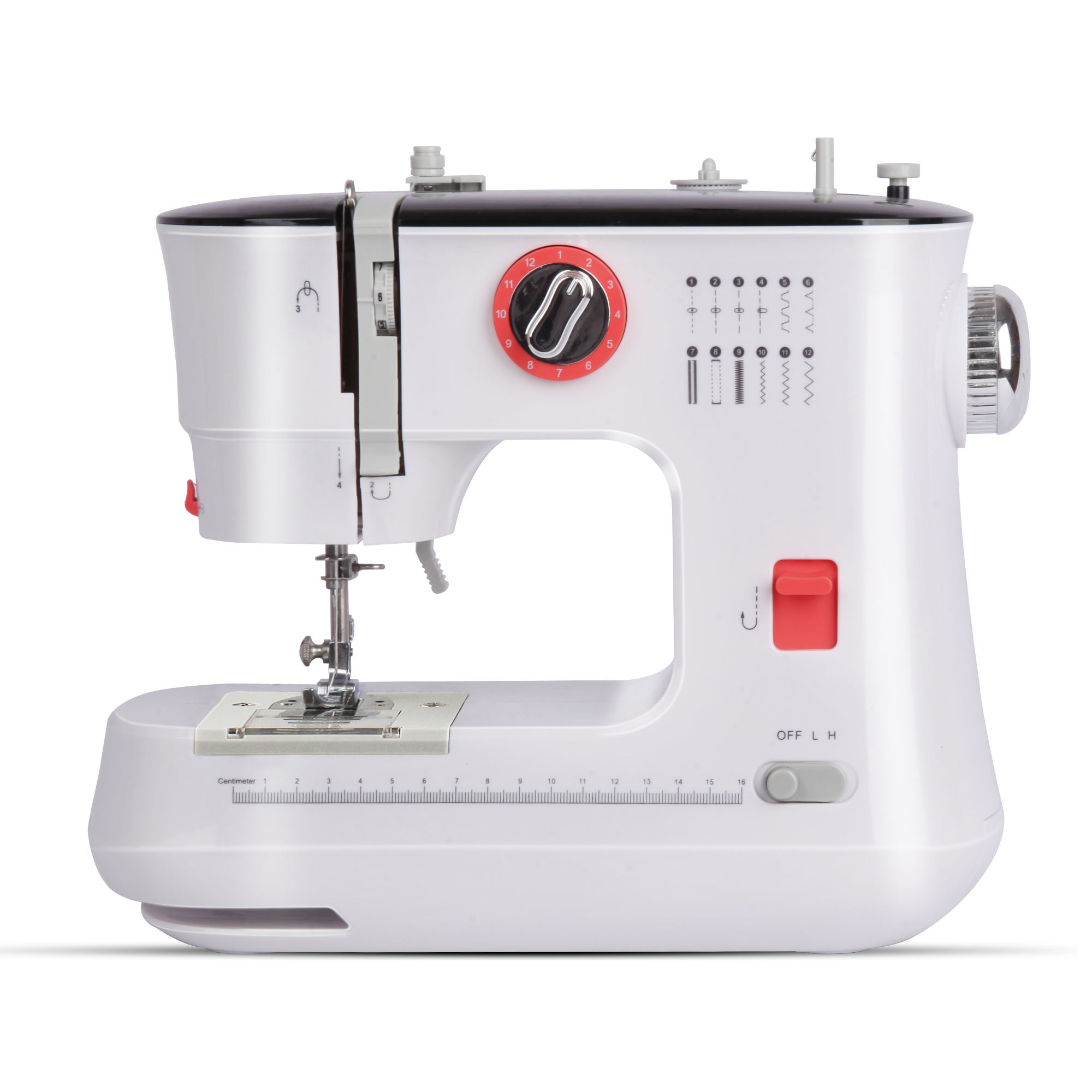 BCOOSS Sewing Machine for Beginners Electric Portable 12 Built-in ...