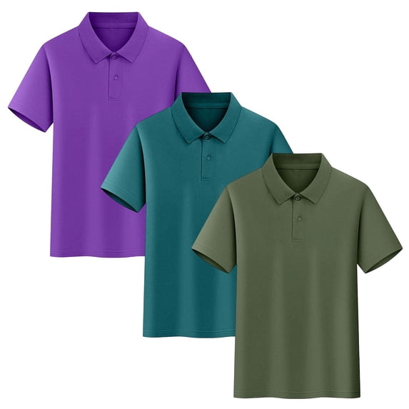 BCSIOAOI 3 Pc Boys Shirts,Cotton Old Money Style Short Sleeve Buttoned ...