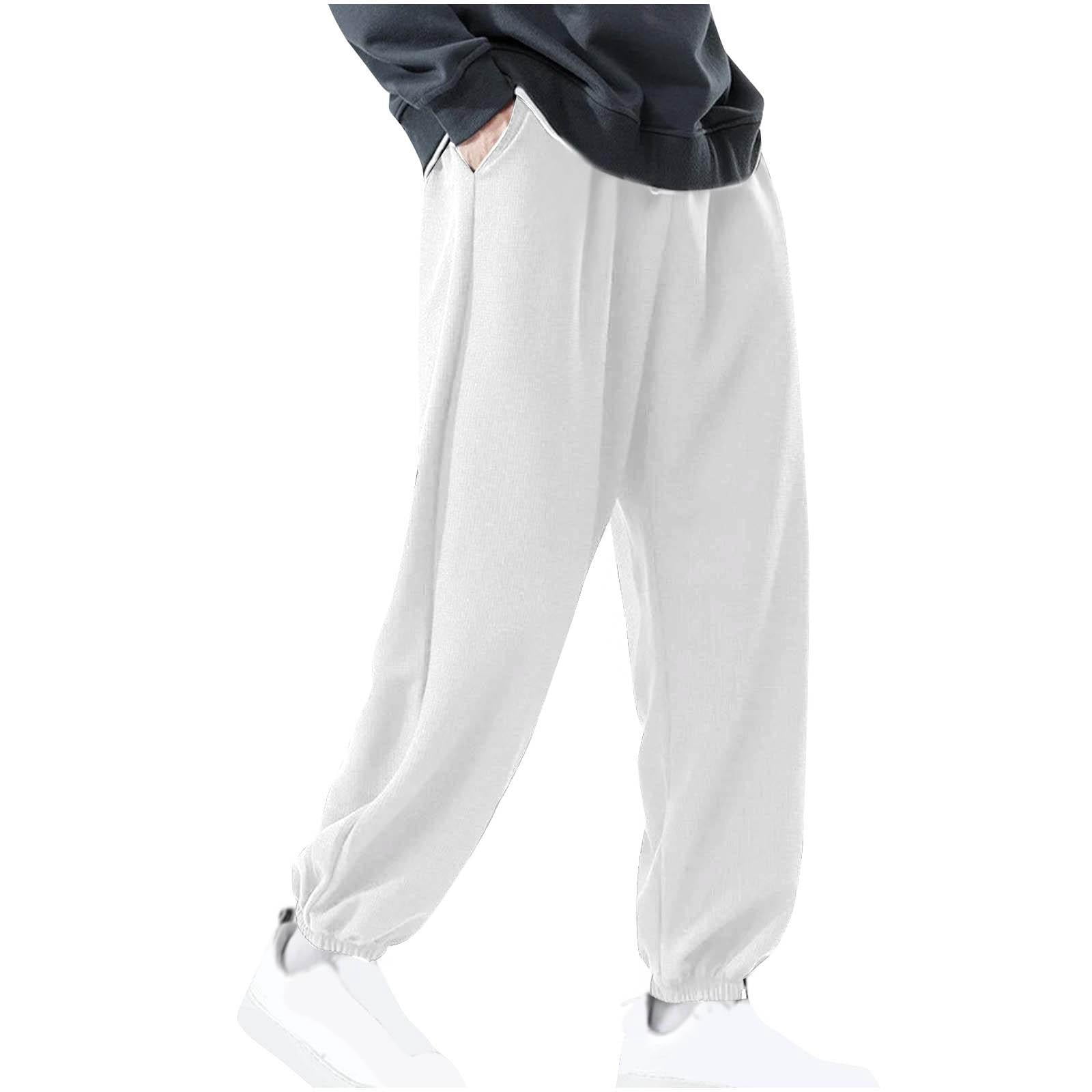 BCSIOAOI Boys Athletic Pants,Elastic Waist Ankle Cuffed Loose Fit ...