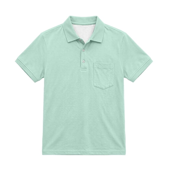 BCSIOAOI Boys Uniform Shirts,Lapel Collar Chest Pocket Short Sleeve ...