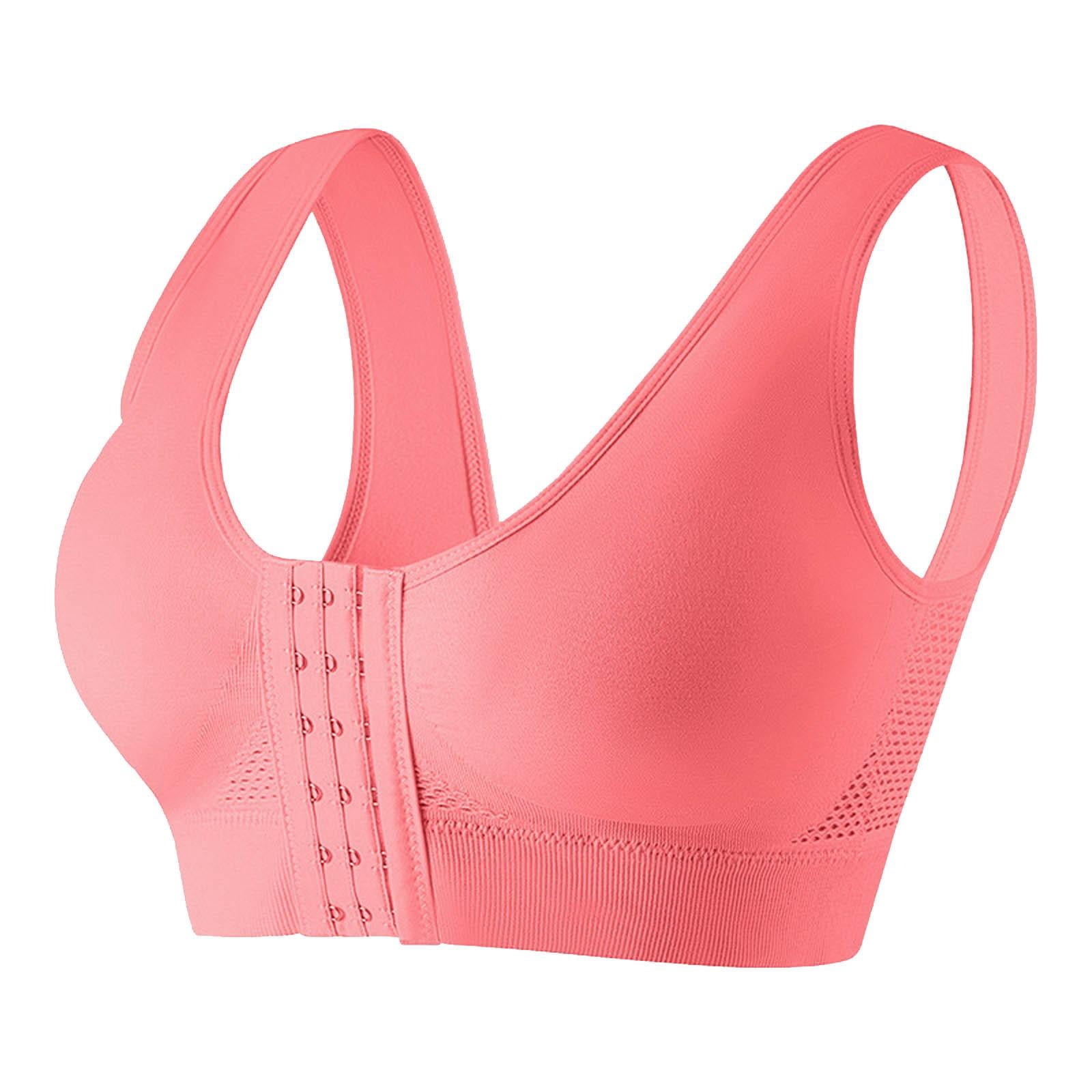 BCSIOAOI Bras for Women Plus Size Front Closure Wireless Bra with Mesh ...